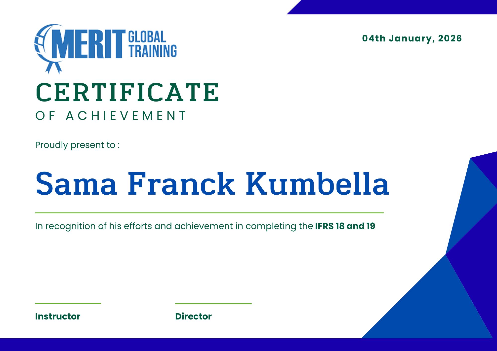 IFRS 18 & IFRS 19 Certification Training | Merit Global